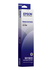 Black Epson LQ-350 Fabric Ribbon Cartridge 2500000 Character