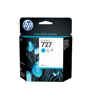 Genuine Cyan HP 727 Designjet T920, T1500, T2500 Ink Cartridge 40ml