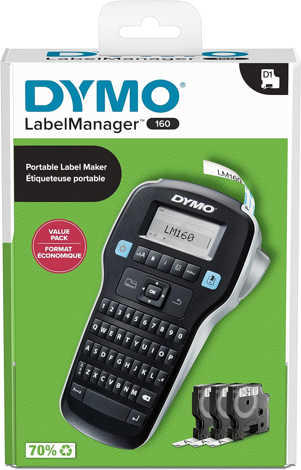 Dymo LabelManager 160 Value Pack Label Printer