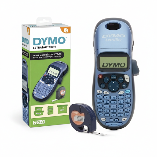 Dymo LetraTag LT-100H Blue Label Maker Printer