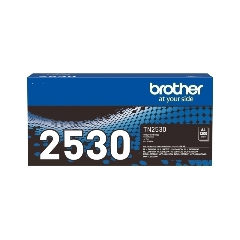 Brother TN-2530, Genuine Black Toner Cartridge, 1200 Pages