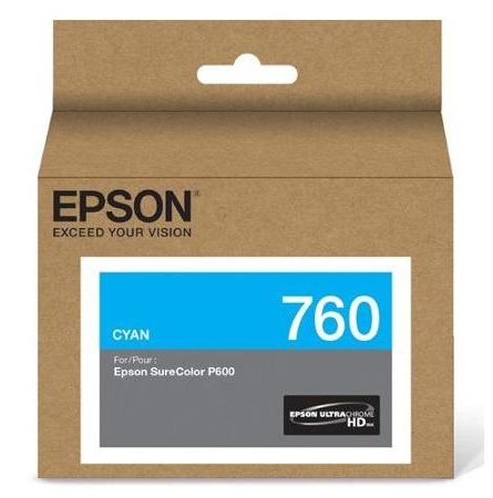 Genuine Cyan Epson SC-P600 Ultrachrome HD Ink Cartridge